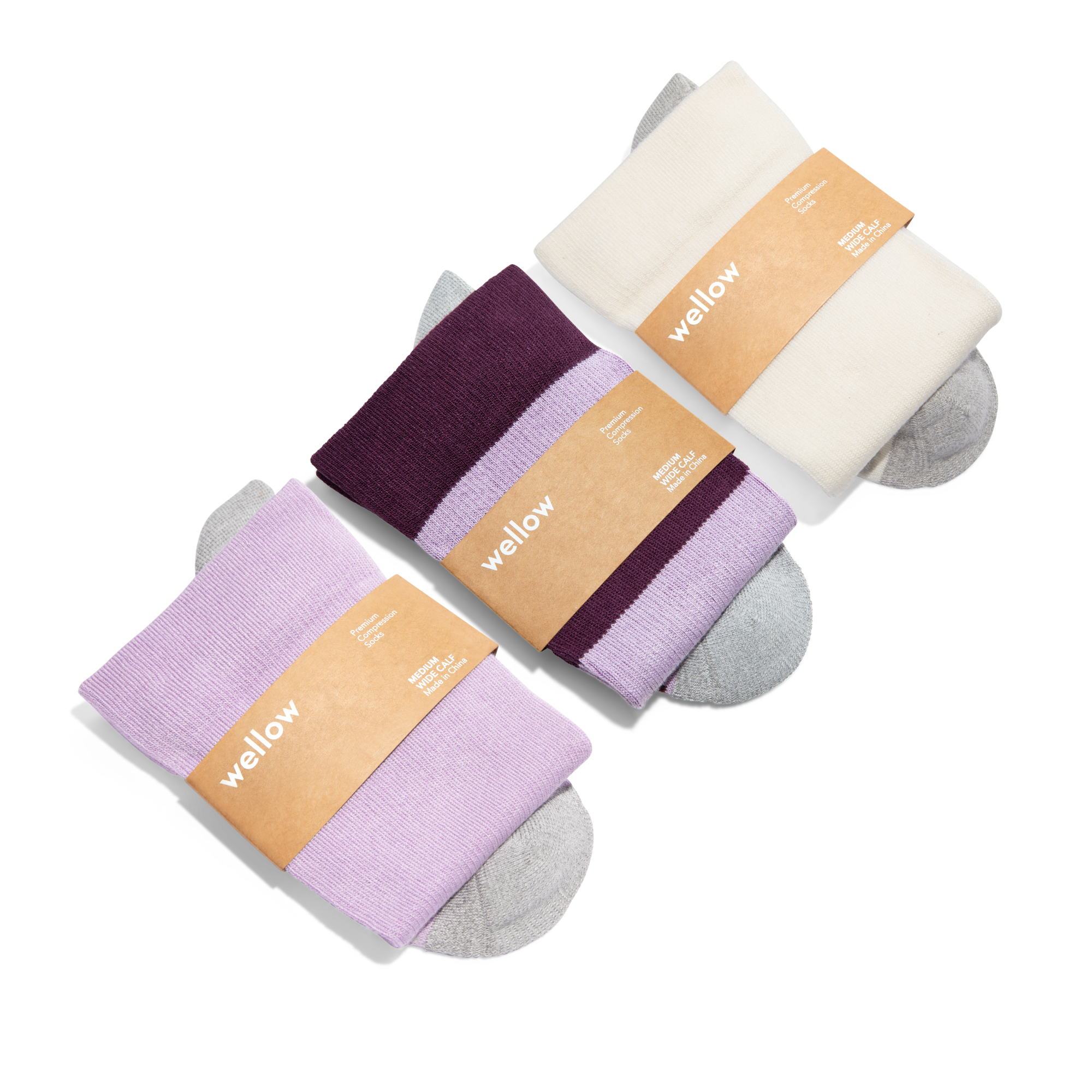 Lavender Loop - 3 Pack - Wide Calf – Wellow
