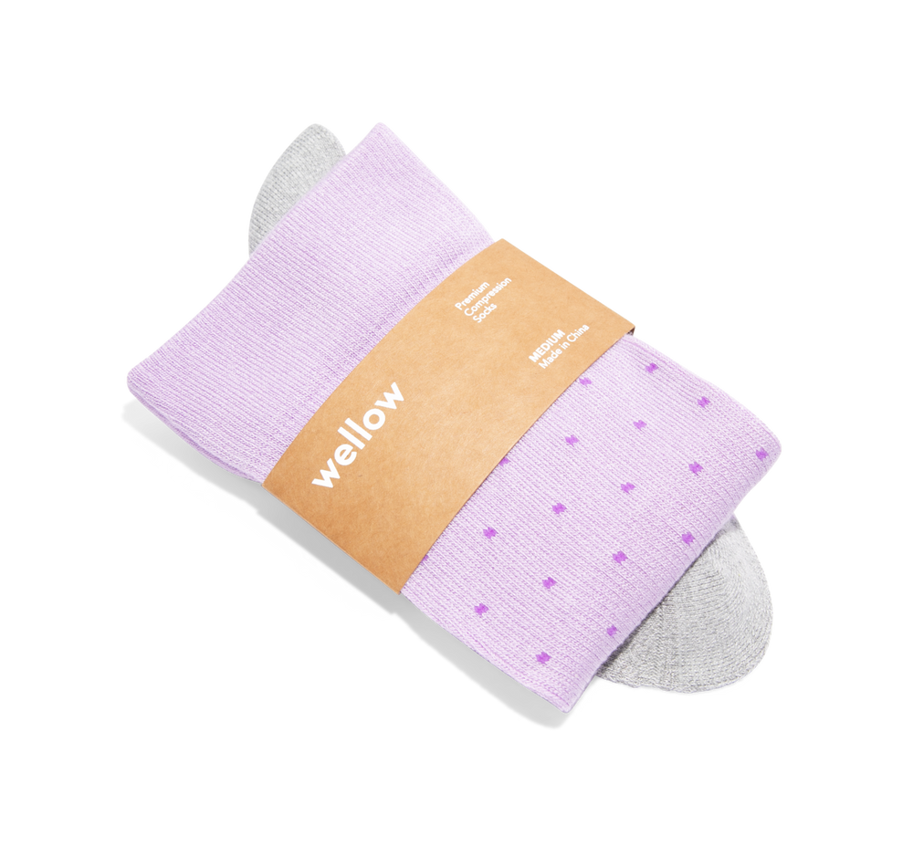 Orchid Dot | Compression Socks | Single Pair – Wellow