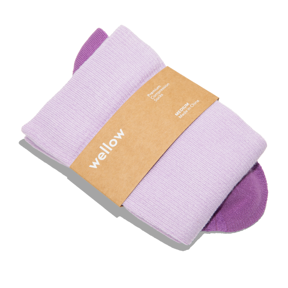 Orchid Solid | Compression Socks | Single Pair – Wellow