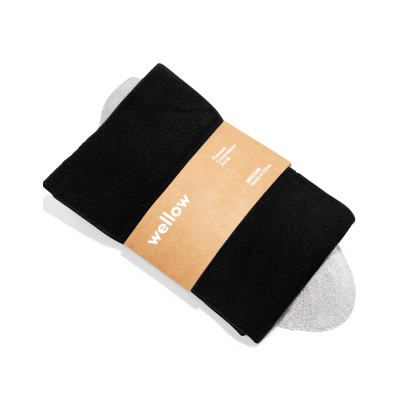 Black | Compression Socks | Single Pair – Wellow