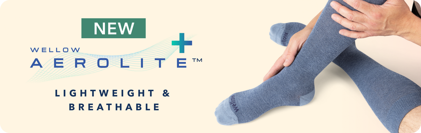 Lightweight Summer Compression Socks | Aerolite Plus by Wellow